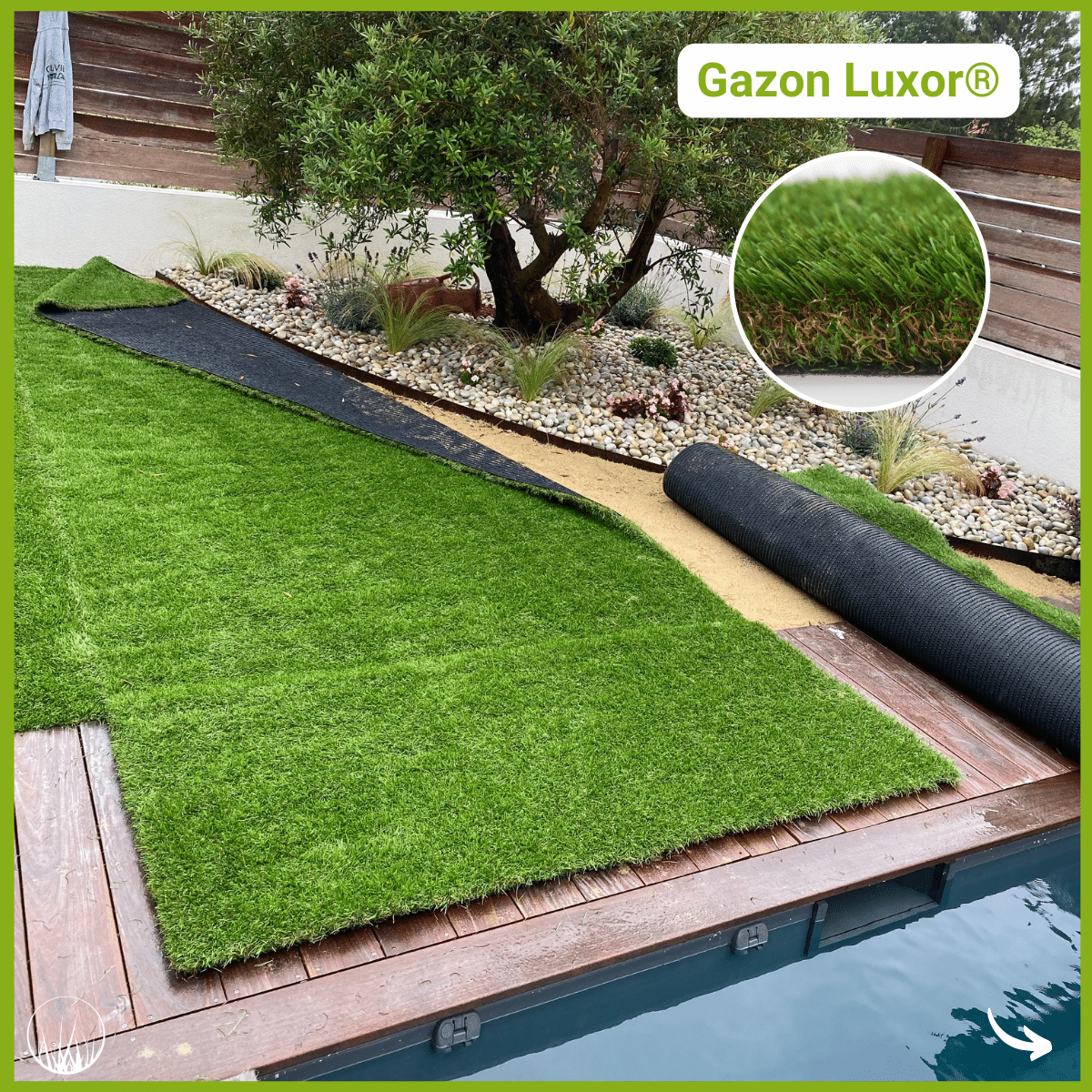 Le gazon synthétique Green Avenue Luxor, j'adore